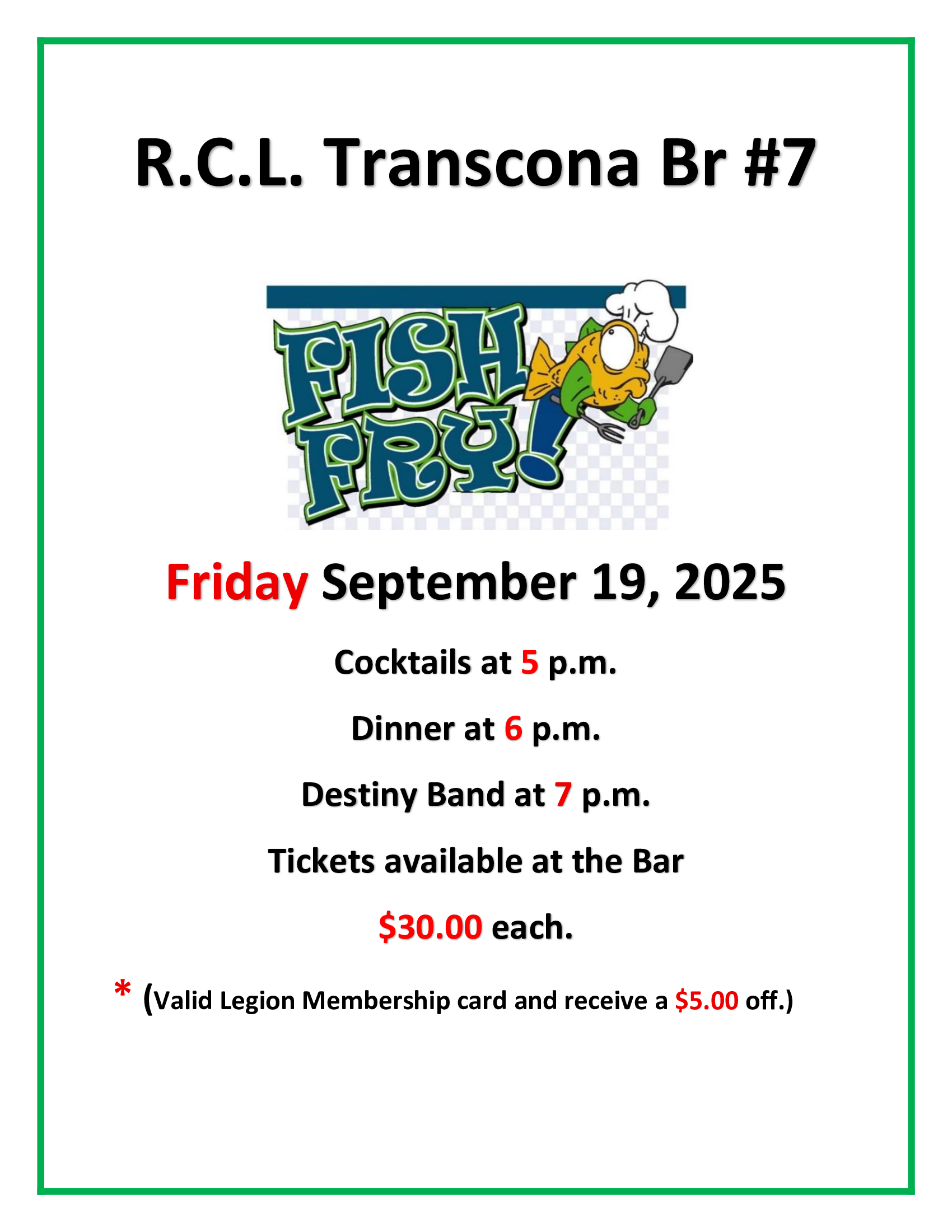 Transcona Legion #7 – 117 Regent Avenue East, Winnipeg, Manitoba